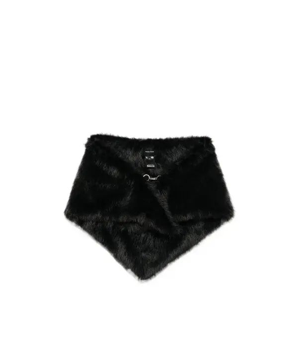 Simone Rocha Faux-fur Lobster-clasp Scarf - Black