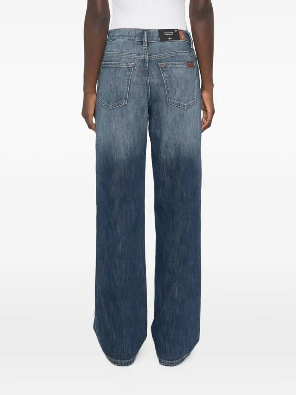7 For All Mankind Straight-leg Vintage-wash Jeans