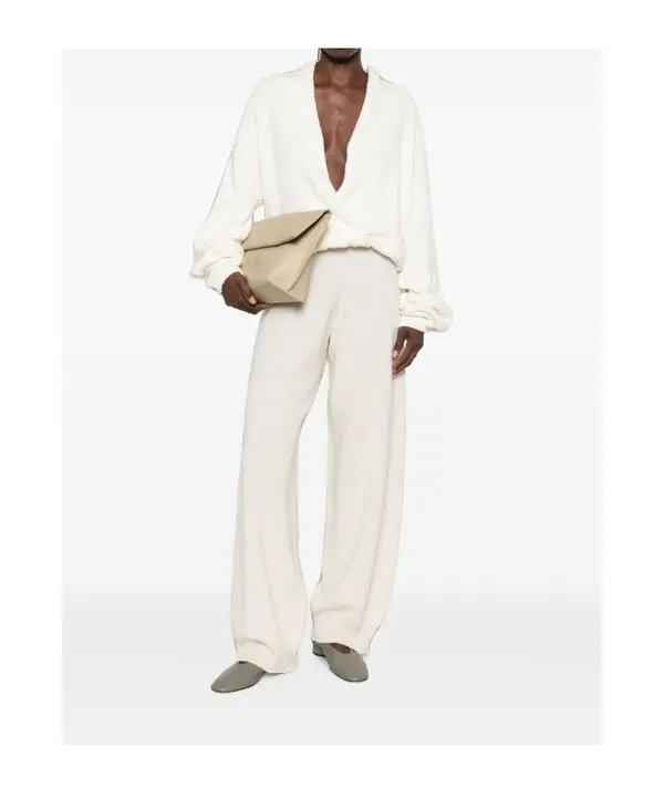 Fabiana Filippi Stretch Knit Wool, Silk, And Cashmere Blend Trousers