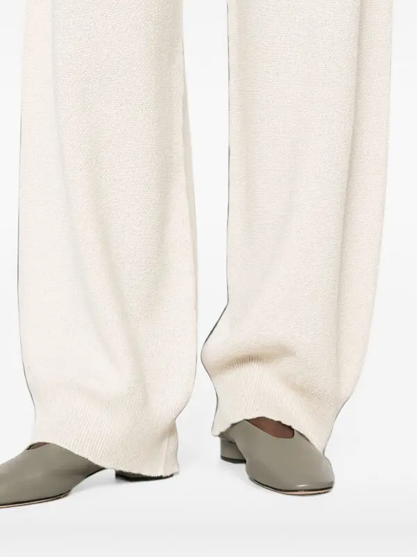 Fabiana Filippi Stretch Knit Wool, Silk, And Cashmere Blend Trousers