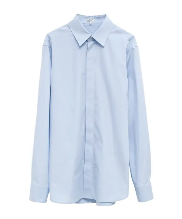 Loewe Shirt In Cotton - Light Blue
