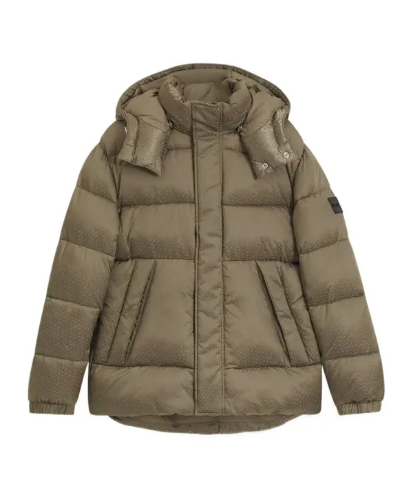 Hugo Boss Monogram Jacquard Hooded Jacket