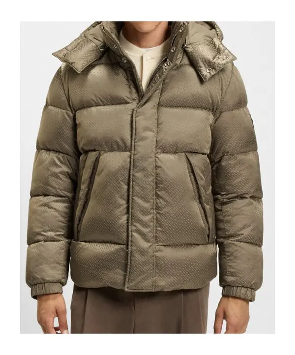 Hugo Boss Monogram Jacquard Hooded Jacket