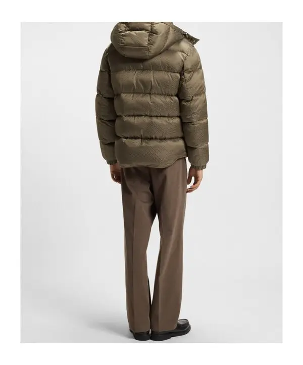 Hugo Boss Monogram Jacquard Hooded Jacket