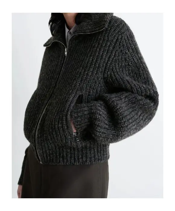 LEMAIRE Long Sleeved Zipped Cardigan