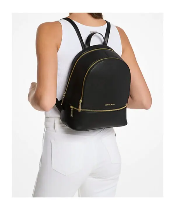 Michael Kors Rhea Medium Pebbled Leather Backpack