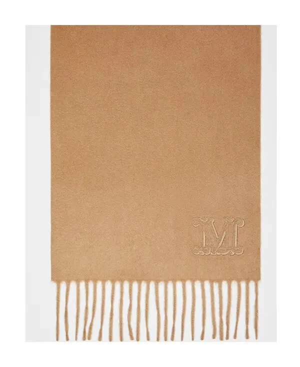 Max Mara Logo Fringed Scarf