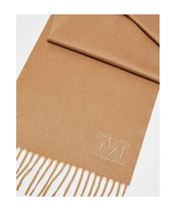 Max Mara Logo Fringed Scarf