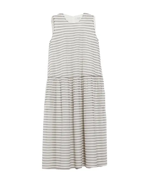 Max Mara Striped Dress - Gray