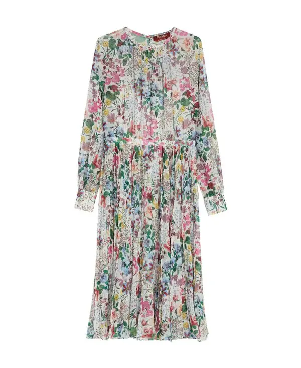 Max Mara Long-sleeved Printed Dress