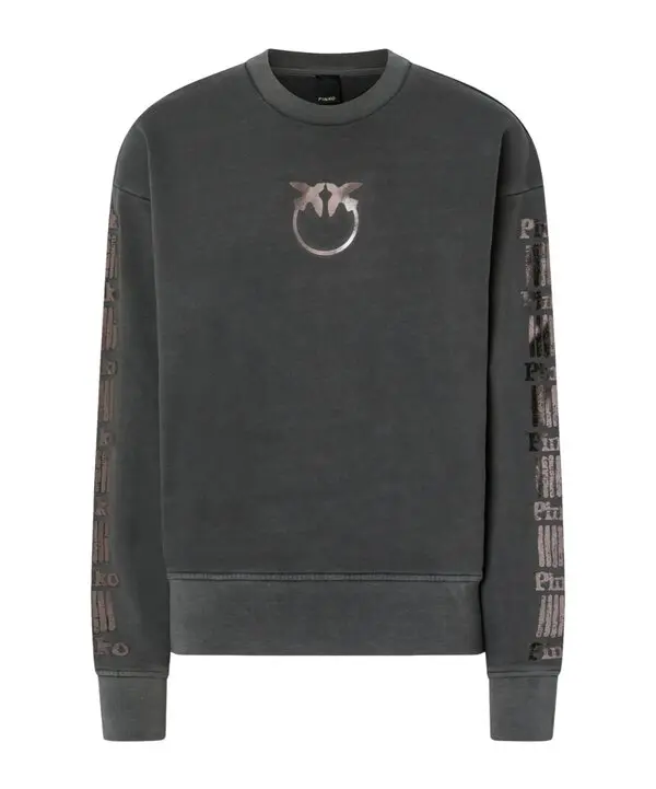 Pinko Logo Detail Cotton Sweatshirt