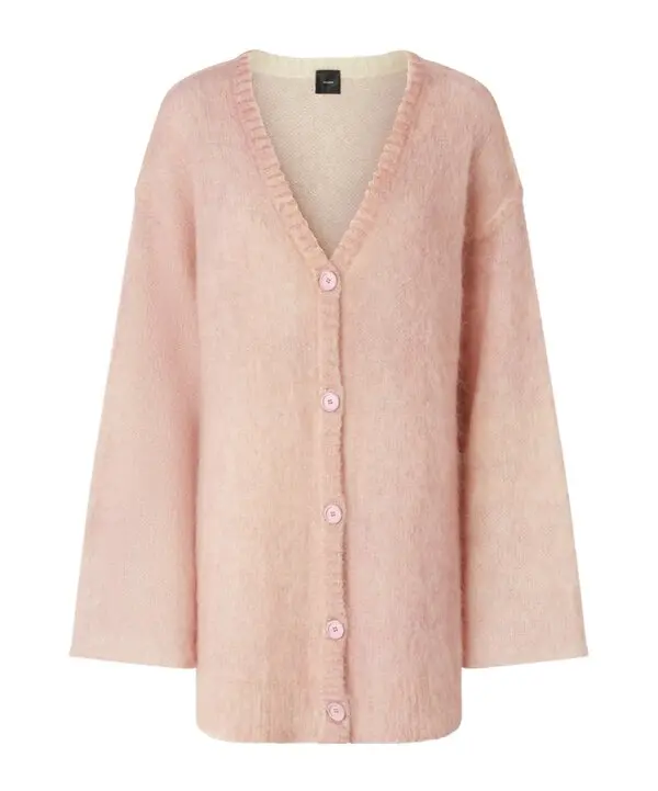 Pinko Long-sleeved Knitted Cardigan - Nude
