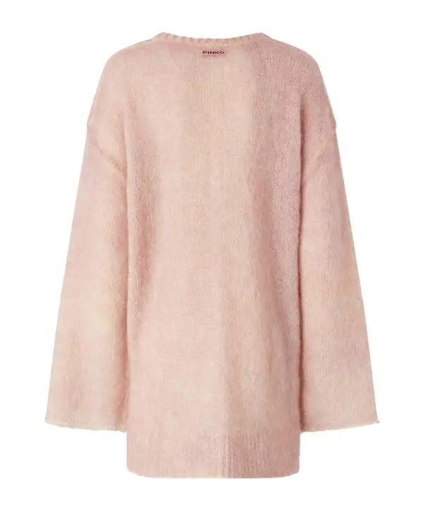 Pinko Long-sleeved Knitted Cardigan - Nude