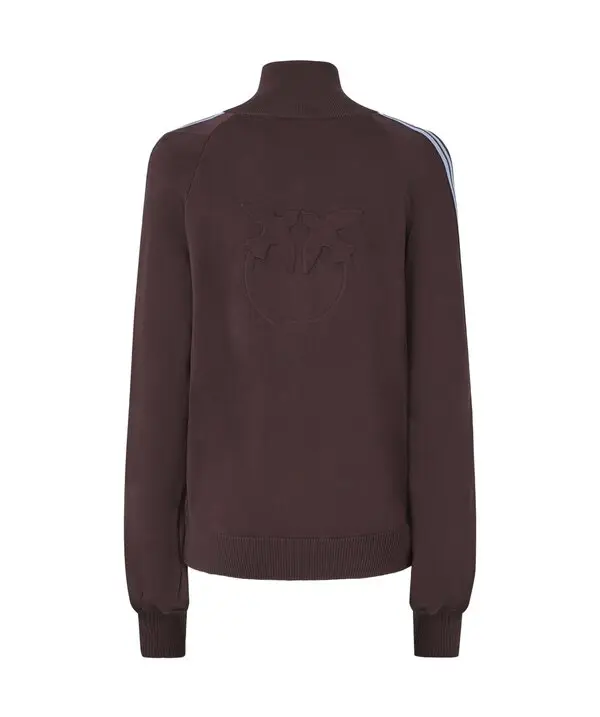 Pinko Love Birds Logo Zipped Sweatshirt