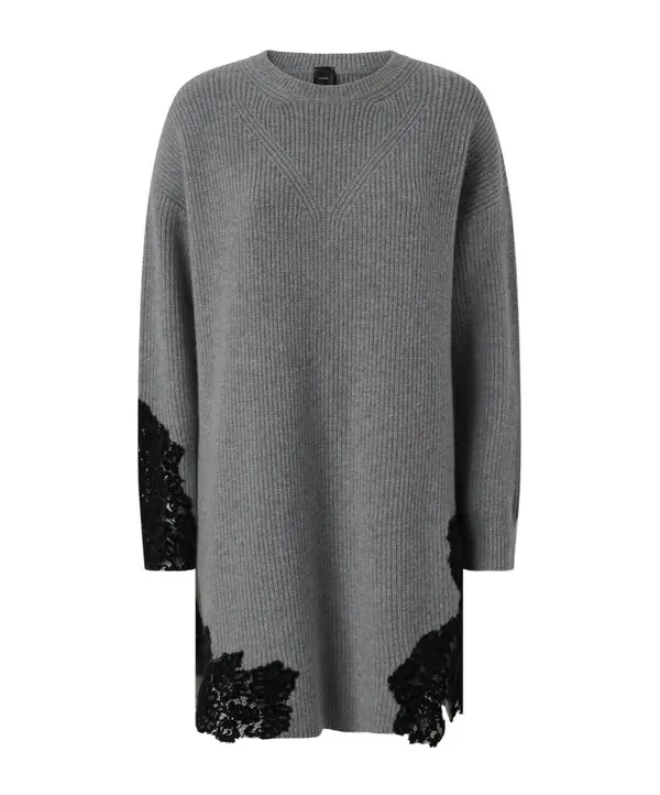 Pinko Valledaosta Lace Knit Mini Dress