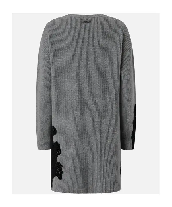 Pinko Valledaosta Lace Knit Mini Dress