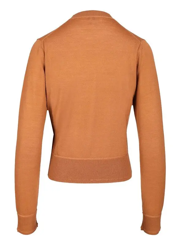 Chloé Ribbed Wool Crew Neck Sweater