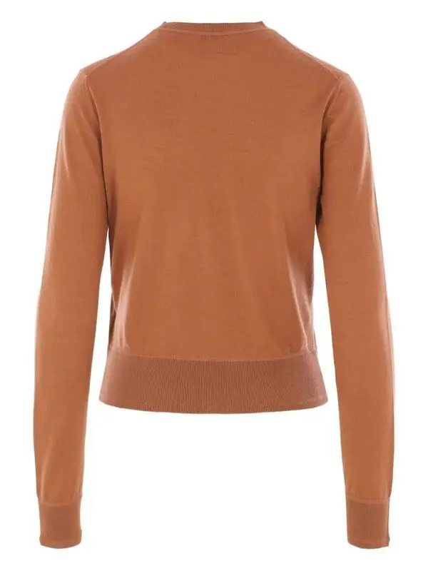 Chloé Ribbed Wool Crew Neck Sweater