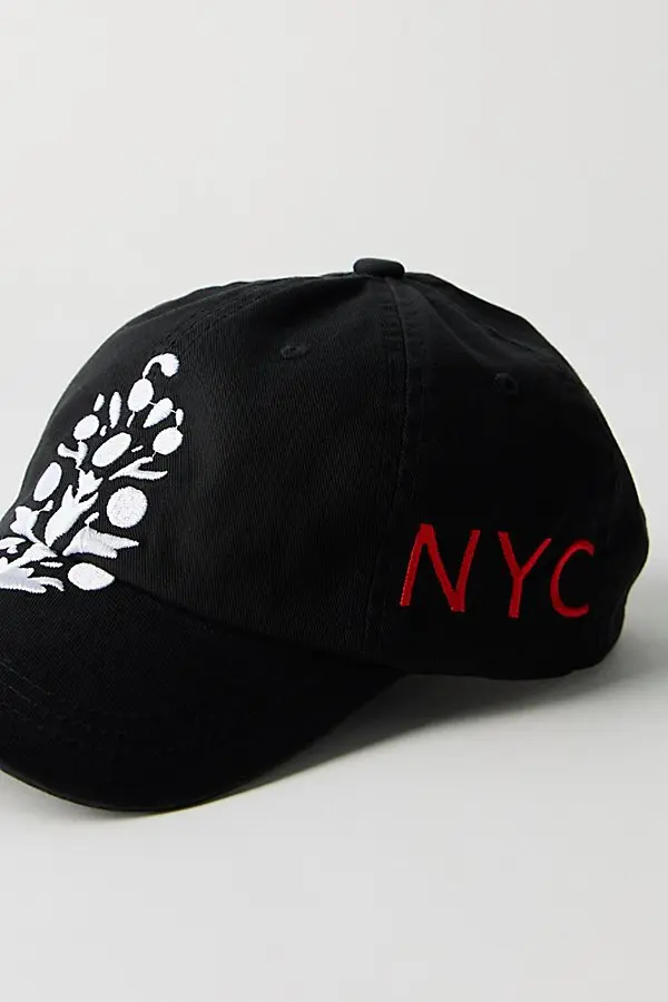 Free People Embroidered Baseball Cap
