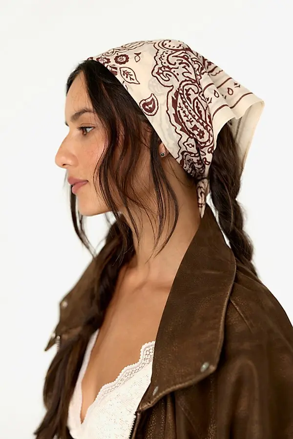 Free People Century Cotton Bandana - Ivory
