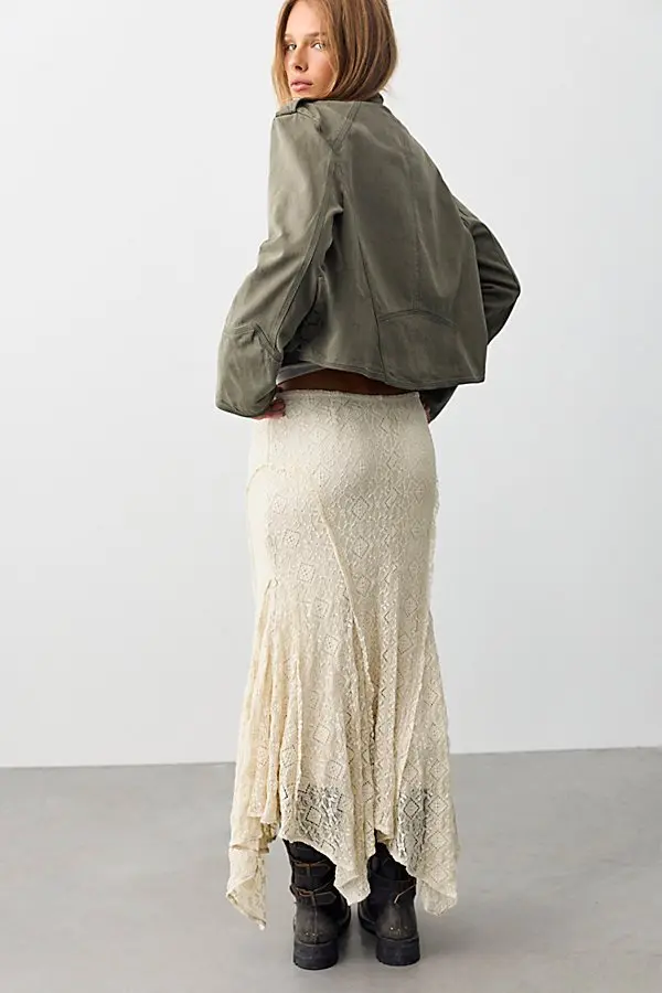 Free People Bella Lace Mermaid Skirt