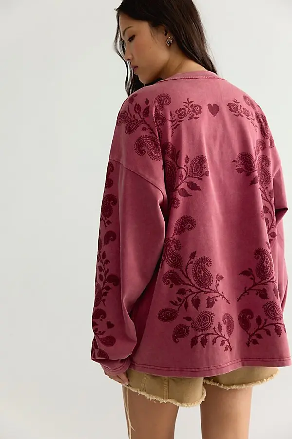 THE TALES Paisley Long Sleeve Top