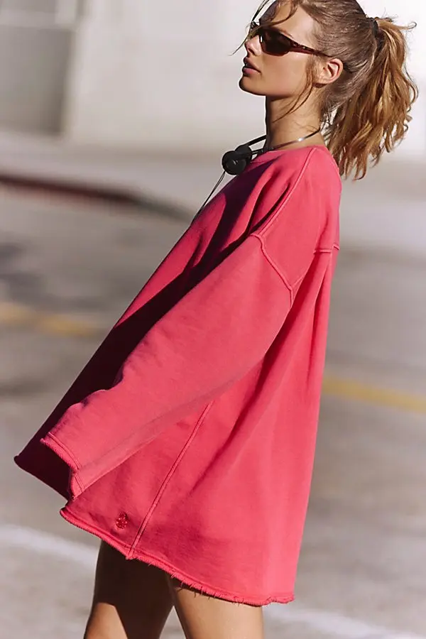Free People Retro Tunic Sweatshirt