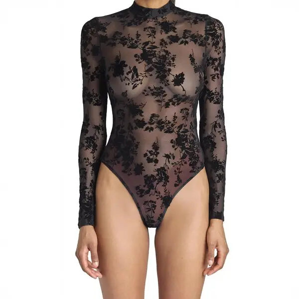STEMS Collete Flocked Bodysuit