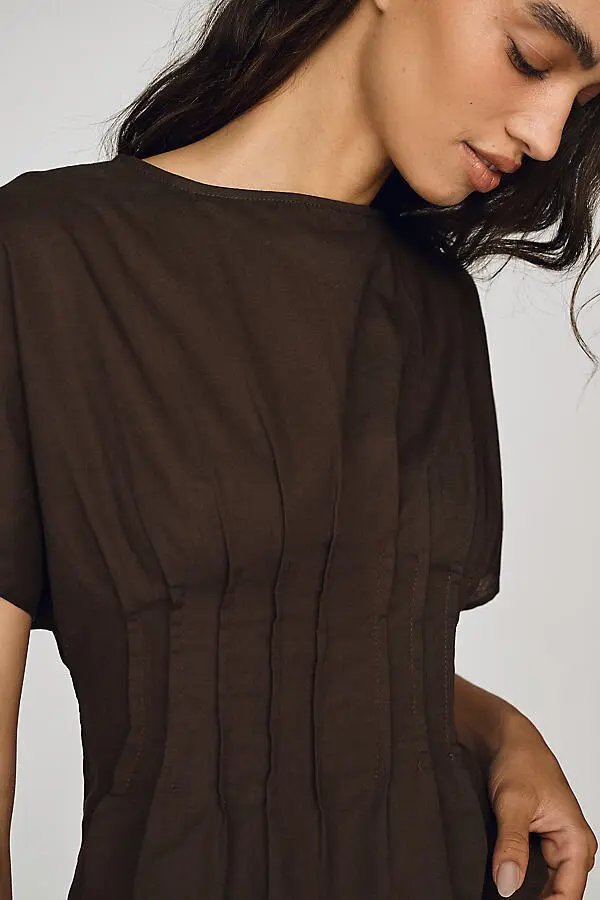 A.REN Simone Linen Cotton Top