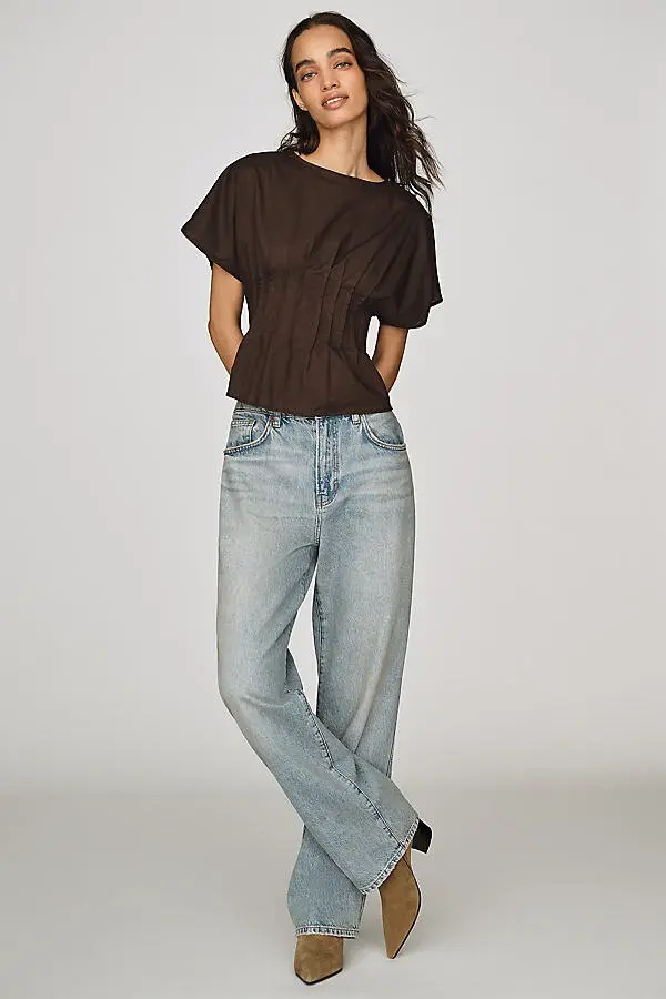 A.REN Simone Linen Cotton Top