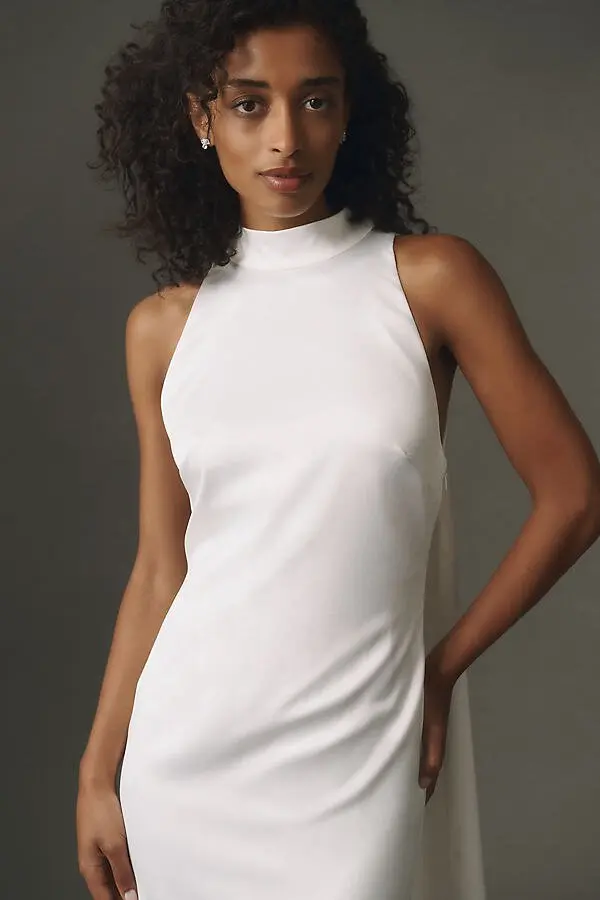 Bhldn Mock-neck Maxi Dress