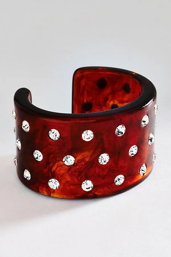 Anthropologie Studded Res Cuff Bracelet
