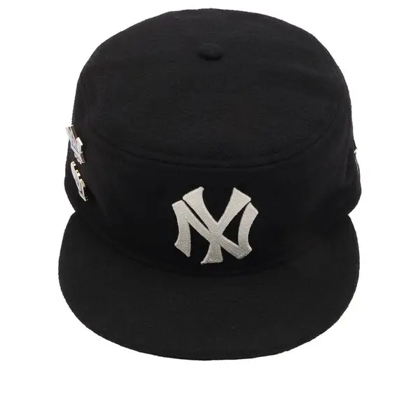 New Era New York Yankees Chainstitched Wool Pillbox Cap