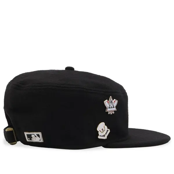 New Era New York Yankees Chainstitched Wool Pillbox Cap