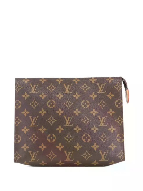 LOUIS VUITTON Trio Toiletry Set Monogram Canvas Pouch
