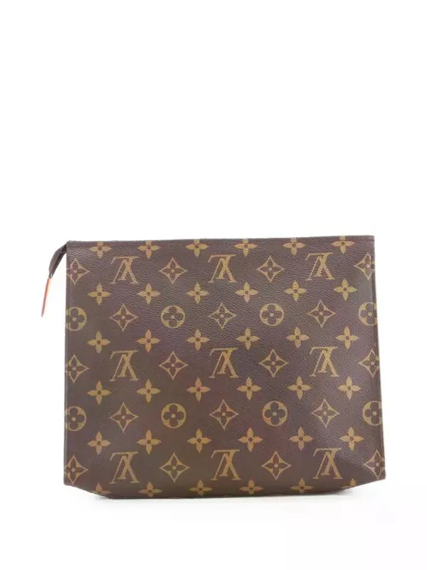 LOUIS VUITTON Trio Toiletry Set Monogram Canvas Pouch