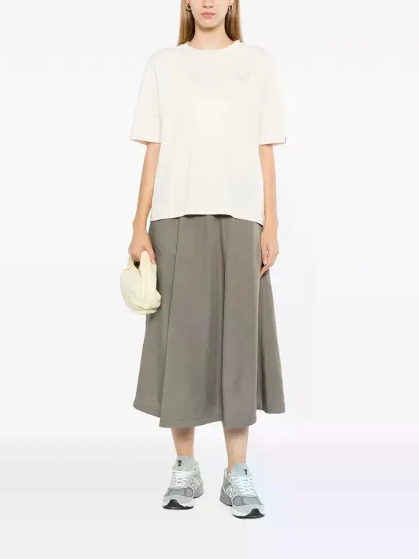 AGNES B. Logo-embroidered T-shirt