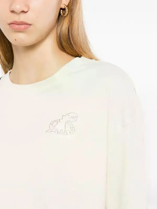 AGNES B. Logo-embroidered T-shirt