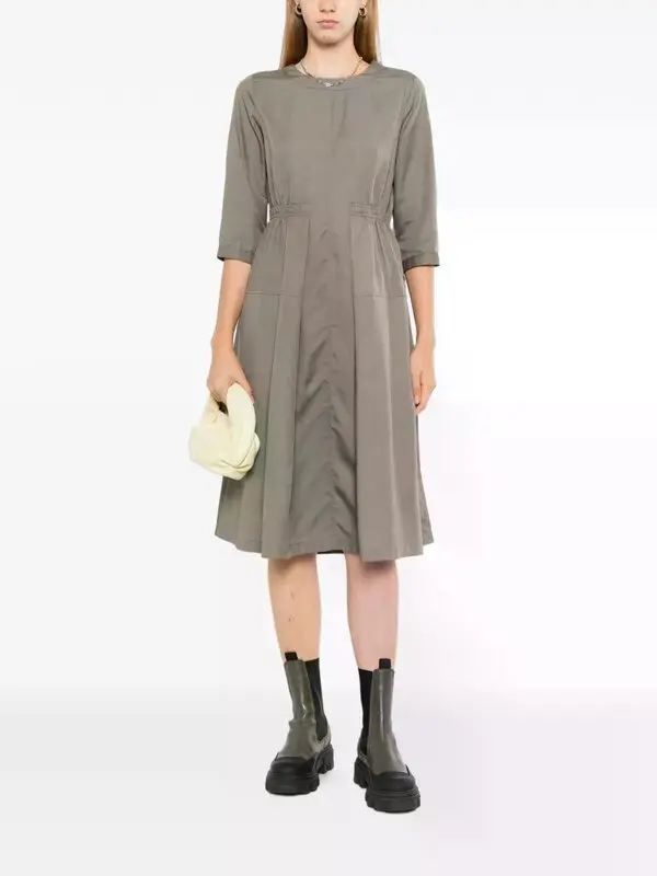 AGNES B. Logo Patch Midi Dress
