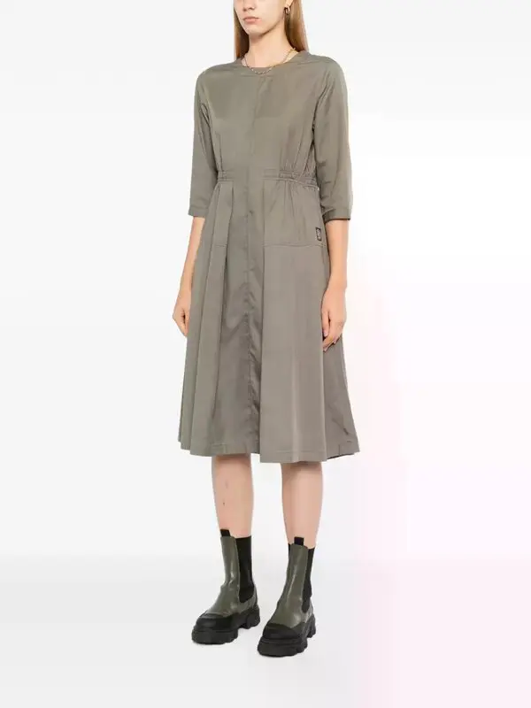AGNES B. Logo Patch Midi Dress