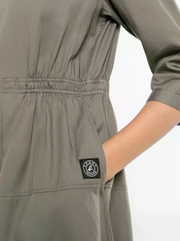 AGNES B. Logo Patch Midi Dress