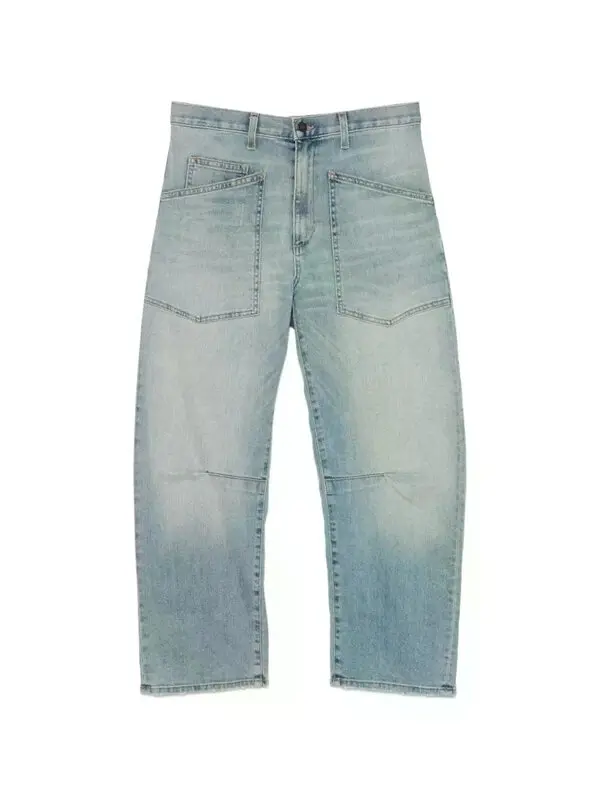 NILI LOTAN Shon Dart Detail Jeans - Blue