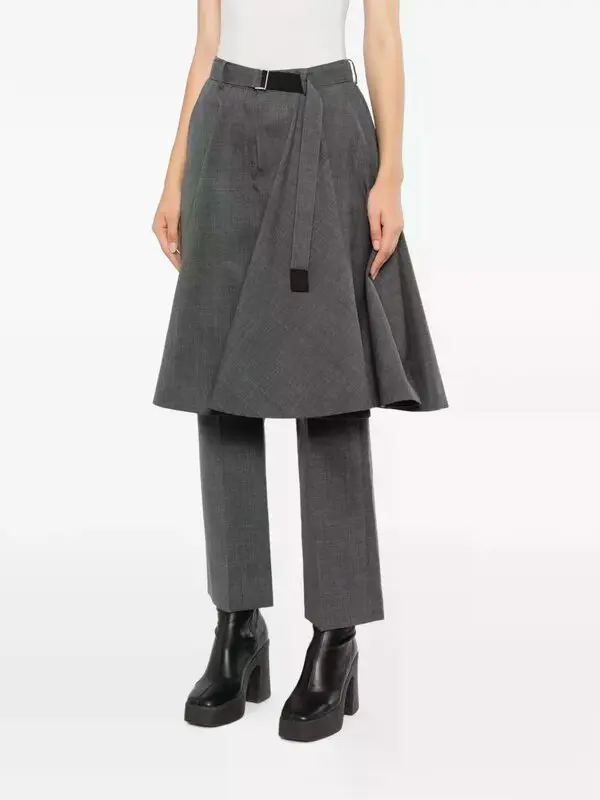 Sacai Layered Belted Trousers