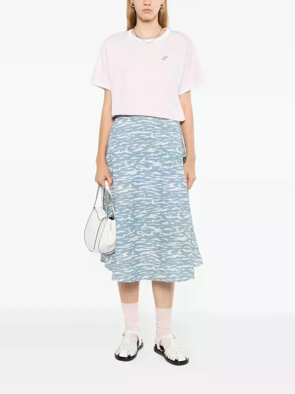 AGNES B. Printed Midi Skirt