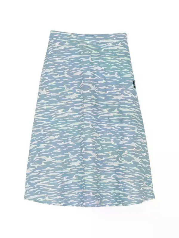 AGNES B. Printed Midi Skirt