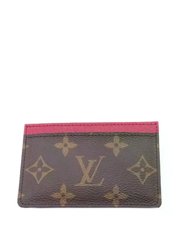LOUIS VUITTON 2021-2026 Monogram Card Holder - Brown
