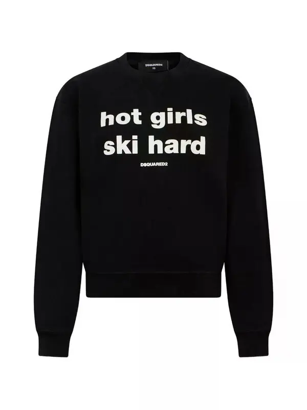 Dsquared2 Upside-down Logo Slogan-print Sweater