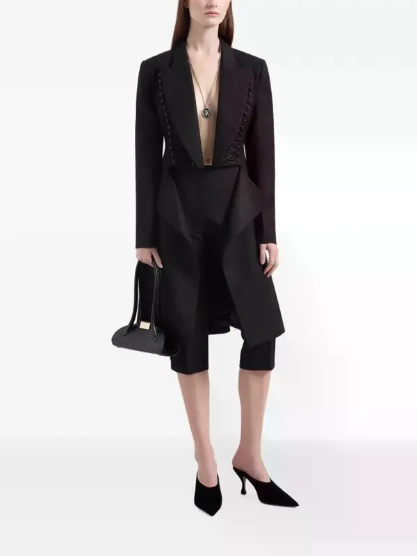 Nina Ricci Jacquard Frogging-detail Coat