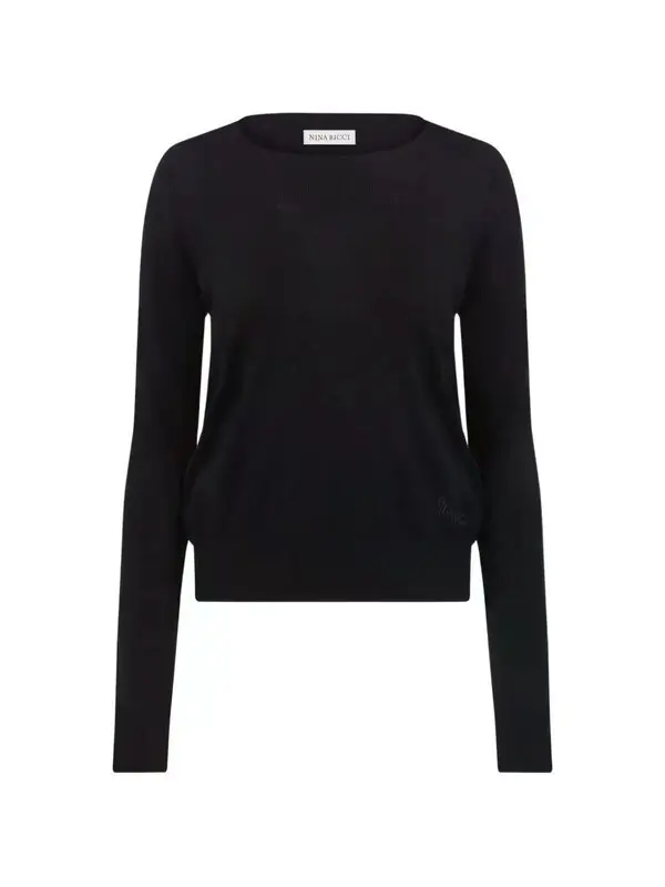 Nina Ricci Open Back Bow Detail Sweater