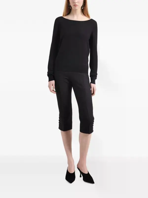Nina Ricci Open Back Bow Detail Sweater